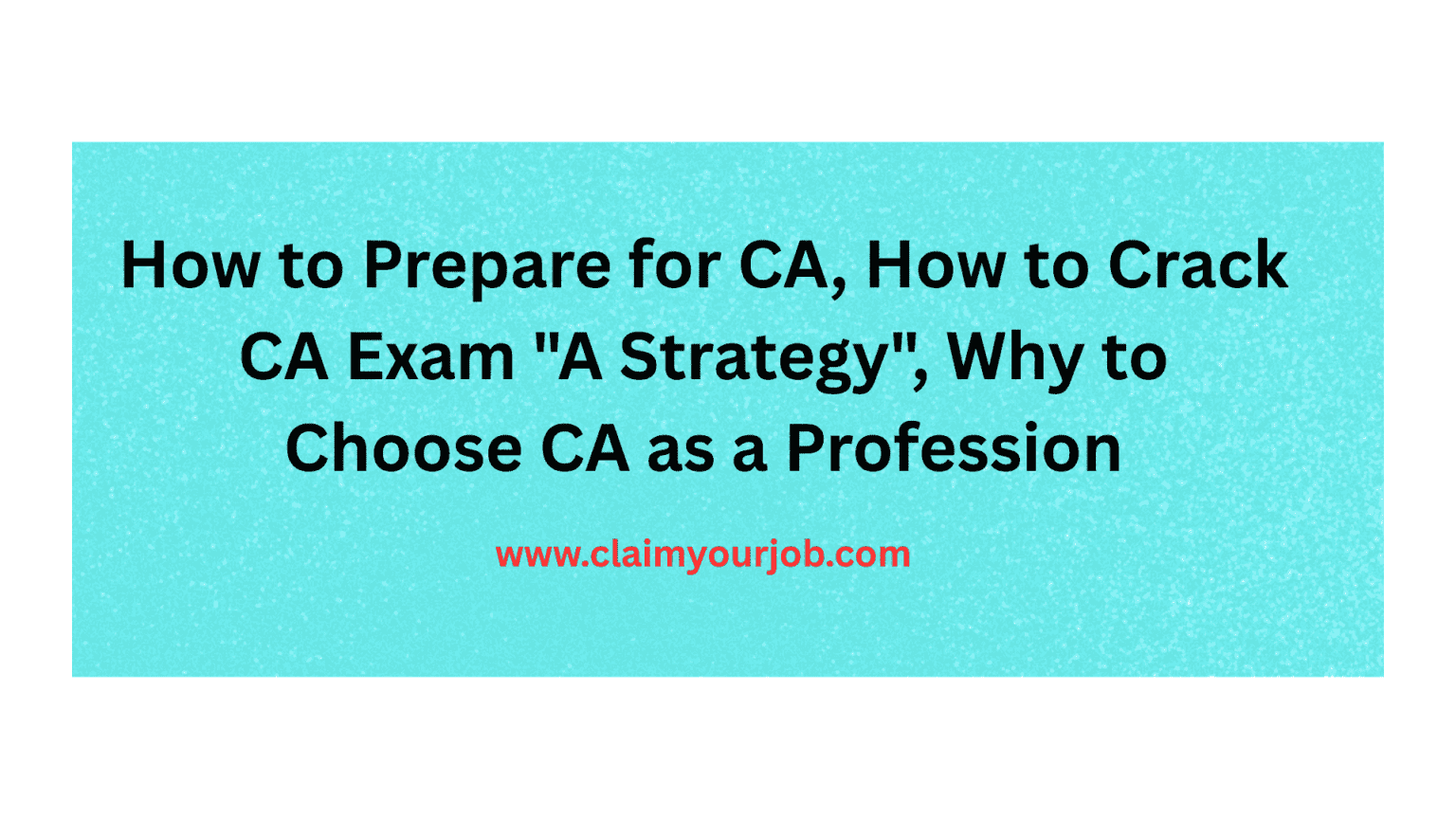 CA Exam Preparation How to prepare for CA Important Tips 2025